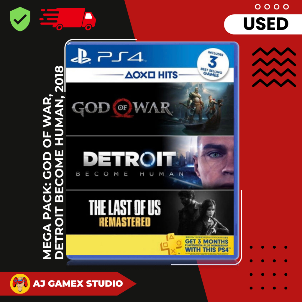 PS4 God Of War & Detroit Become Human | 2 in 1 | Physical Disc ...