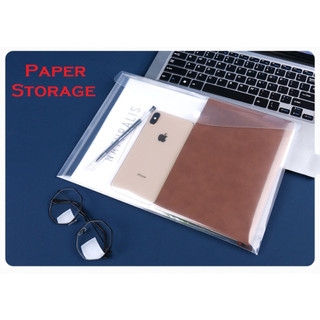 A4 clear Extra Thick thicker pocket files button folder transparent ...