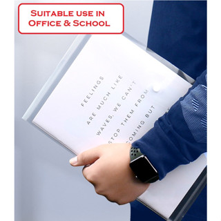 A4 clear Extra Thick thicker pocket files button folder transparent ...