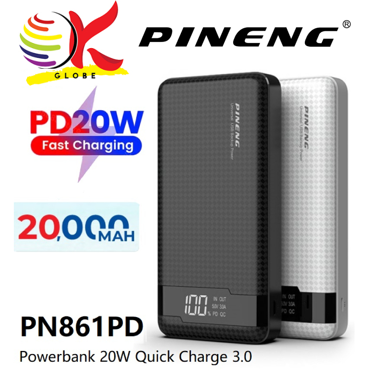 PINENG PN-861PD 20000MAH POWER BANK 20W QC3.0 FAST CHARGE POWERBANK ...