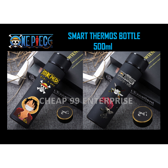 500ml Anime One Piece Smart Thermos Bottle Vacuum Flask 304 stainless ...