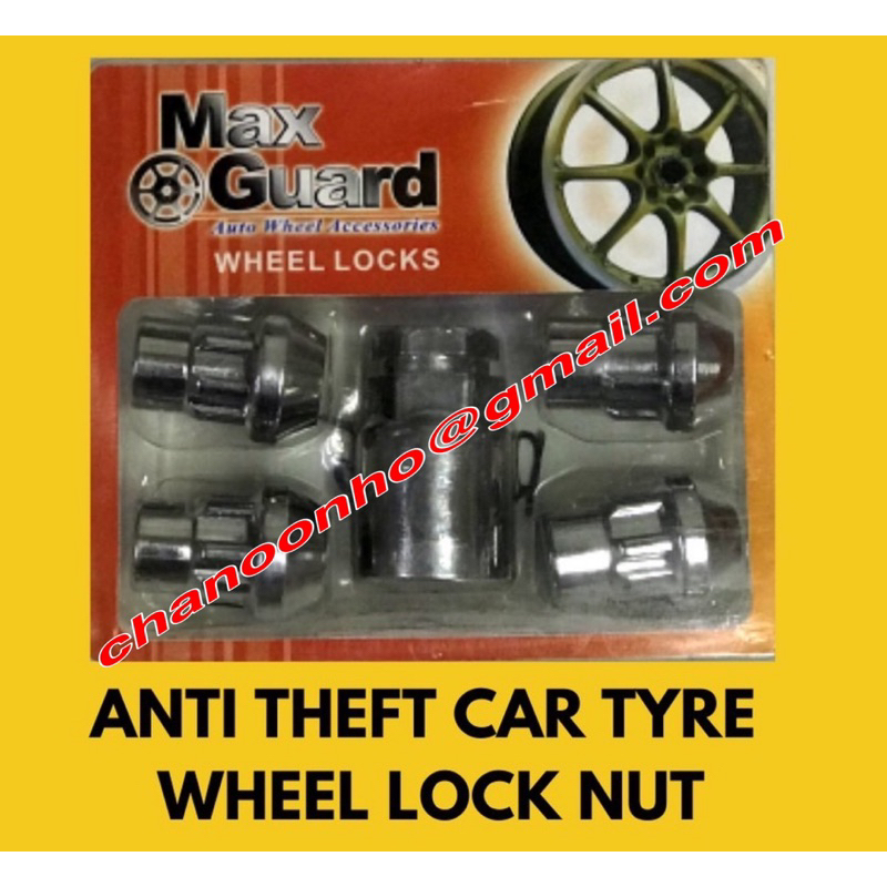 Anti Theft Car Tyre Wheel Lock Nut Sport Rim Besi Car Lock Tyre Nut ...