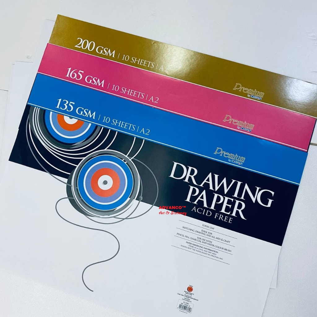 CAMPAP A2 DRAWING PAPER 10'S (AVAILABLE IN 135GSM | 165GSM | 200GSM ...