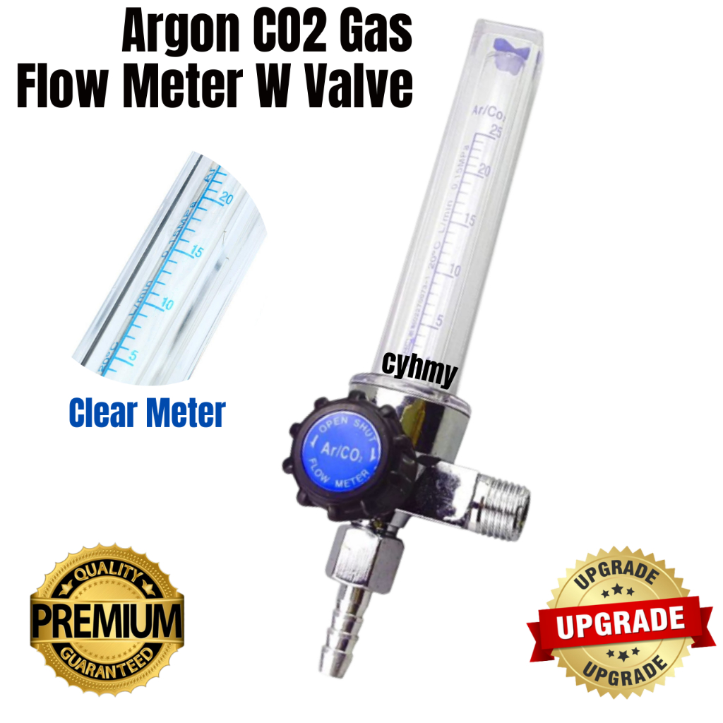 Gas Welder Argon CO2 Gas Flow Meter For Mig Tig Welder Gauge ...