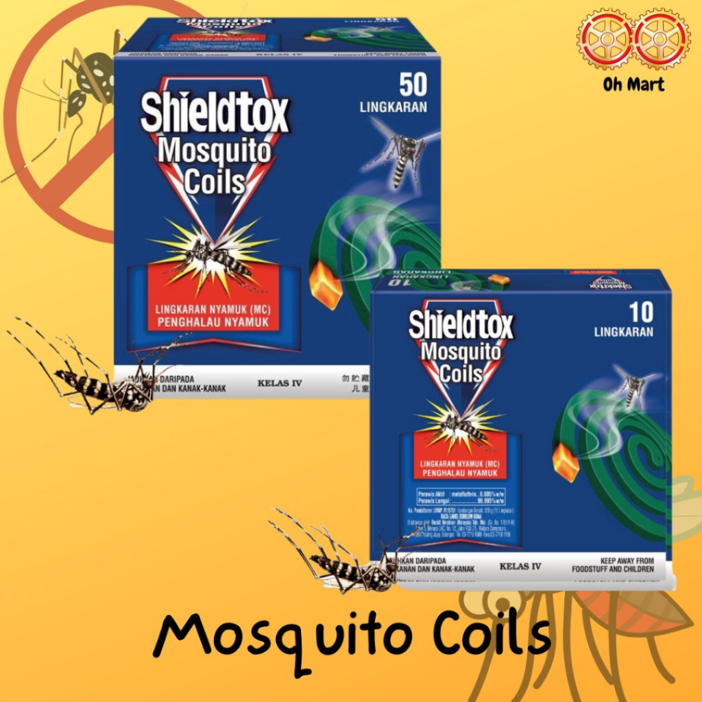 Shieldtox Mosquito Coils/ Lingkaran Penghalau Nyamuk (10/50 coils ...
