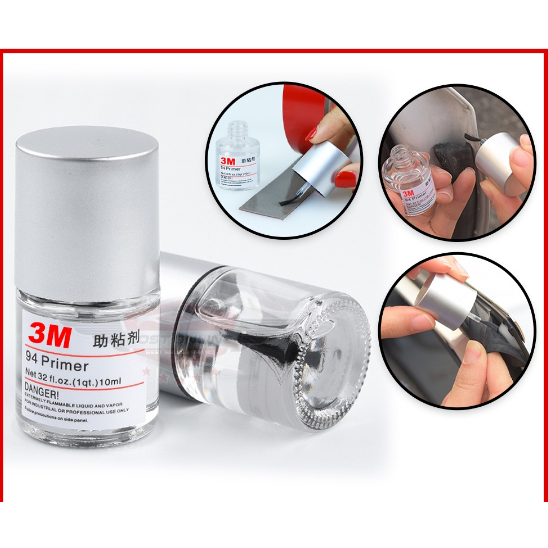 Genuine 3M Double Side Tape Promoter 94 Primer Applicator 10ml | Shopee ...