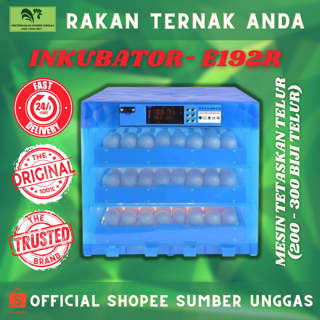 [INKUBATOR 192R] MESIN PENETASAN TELUR AUTOMATIK / INKUBATOR TELUR AYAM ...