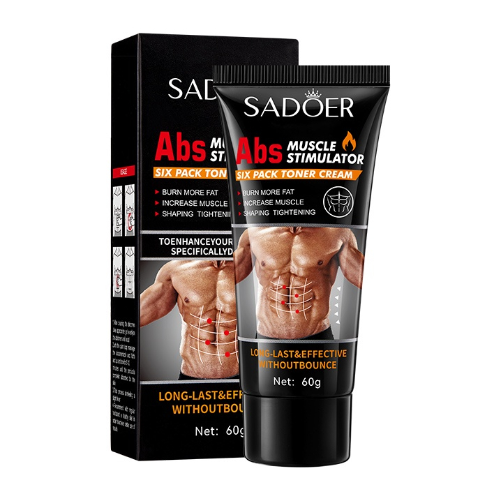 Rorec Sadoer Men Abs Muscle Stimulator Six Pack Toner Cream Tummy Tuck ...