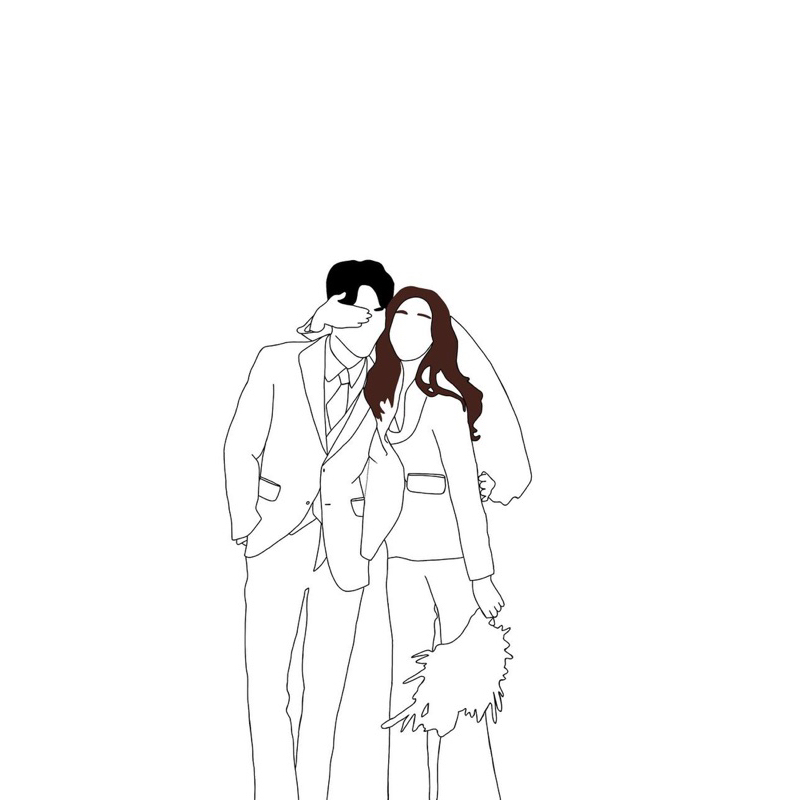 FACELESS OUTLINE DRAWING | Shopee Malaysia