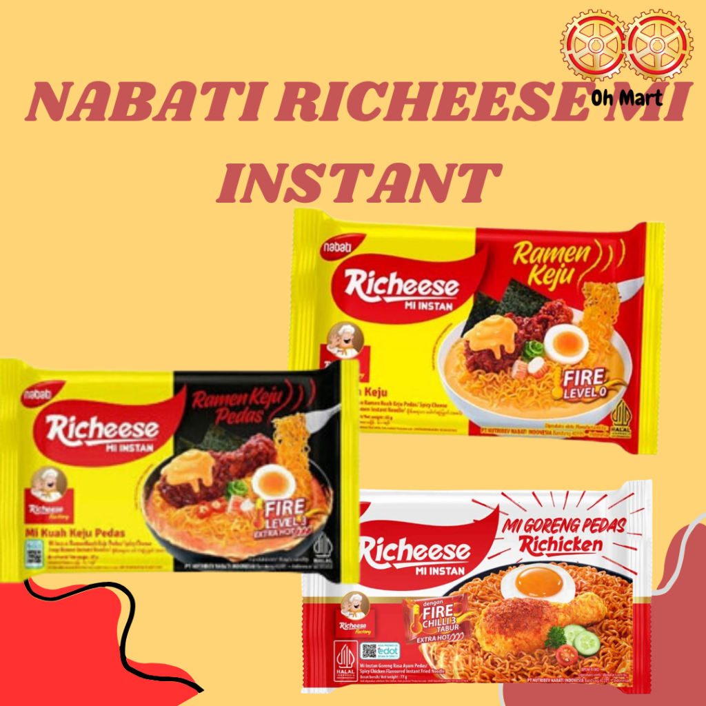 Nabati Richeese Mi Instant (RamenKeju/RamenKejuPedas/M ...
