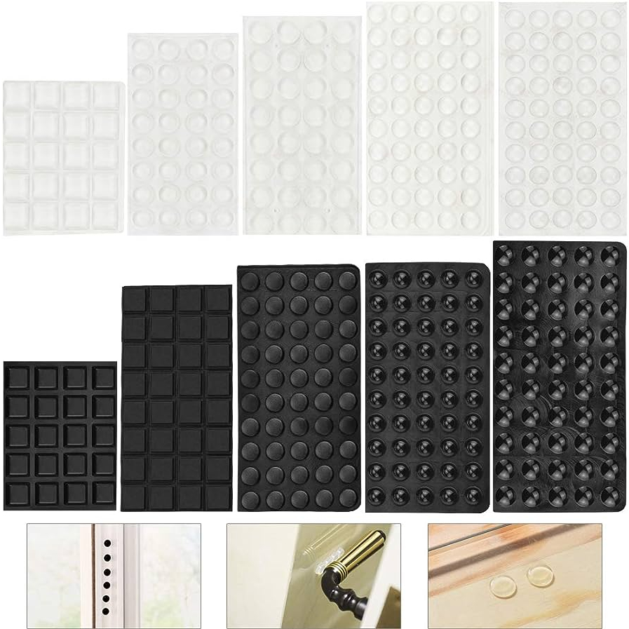 MKR Self Adhesive Clear Rubber Buffer Dots Pads Anti Bump Feet Bumper ...