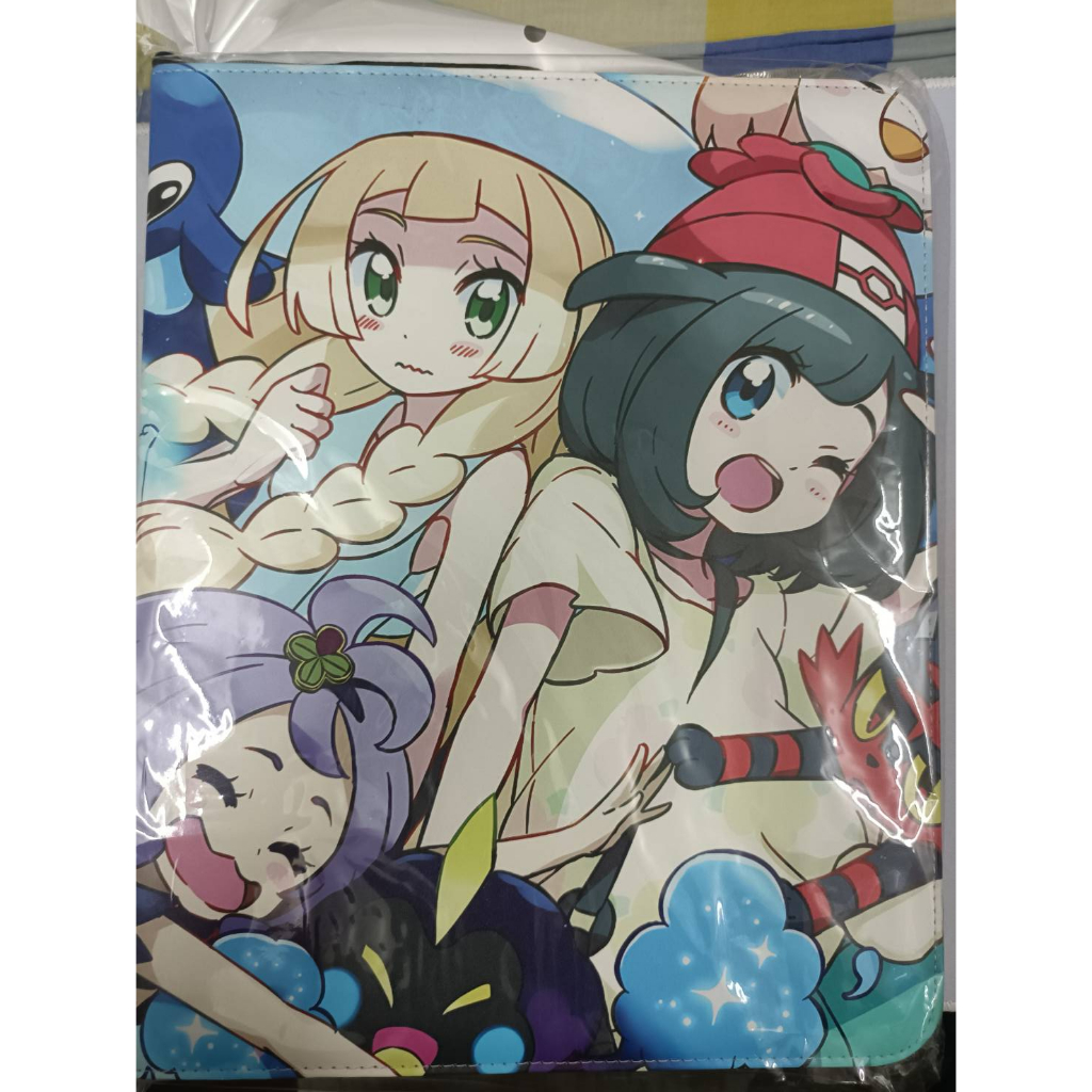 Pokemon Lillie Acerola Selene Leather Card Album/ Binder 宝可梦莉莉艾 阿塞罗拉 美月 ...