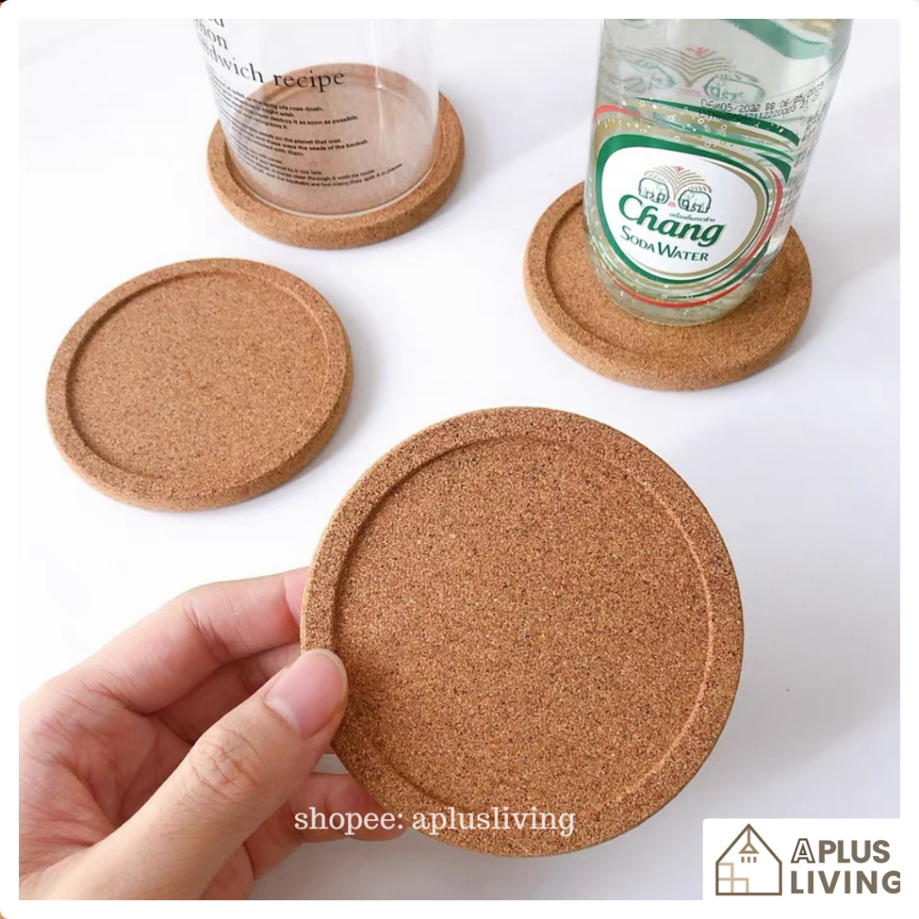 Ready Stock Coaster Cork Gelas Cup Cover Ins Thick Coaster Ikea Alas ...