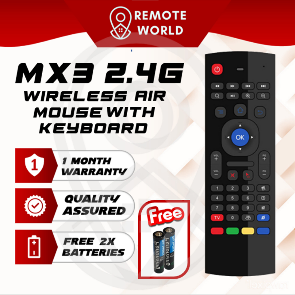 Air mouse & voice remote mx3/mx3 mini with voice control | for TV Box ...