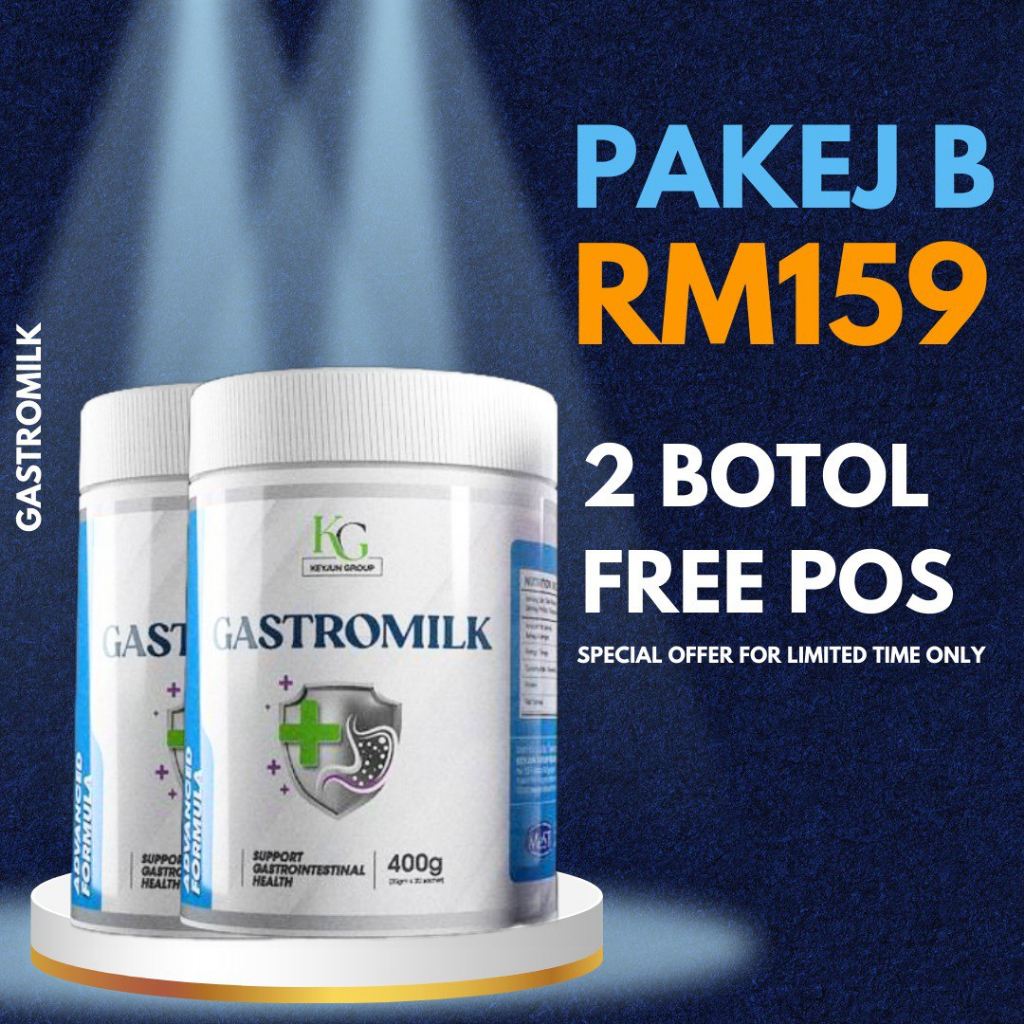 2 BOTOL [READY STOCK] GASTROMILK DGN PREBIOTIK, PROBIOTIK & DHA ...