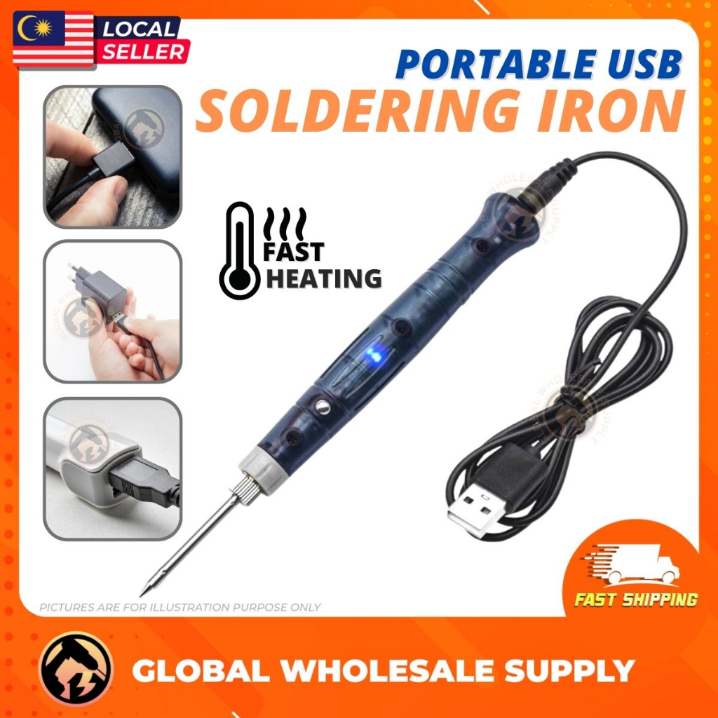 [READY STOCK] USB Soldering Set Soldering 5V 8W Iron Welding Soldering ...
