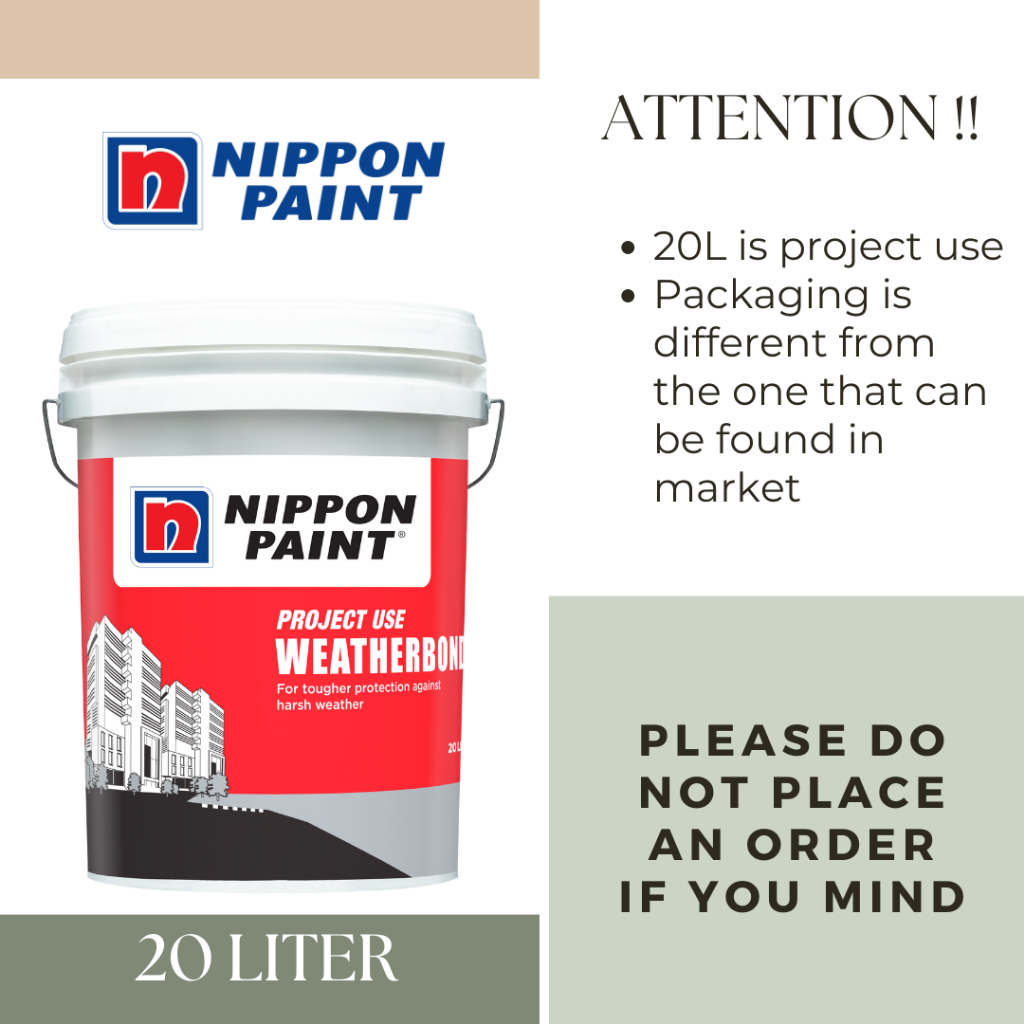 Nippon Weatherbond 20L Exterior Wall Paint Coating - Nippon Paint ...