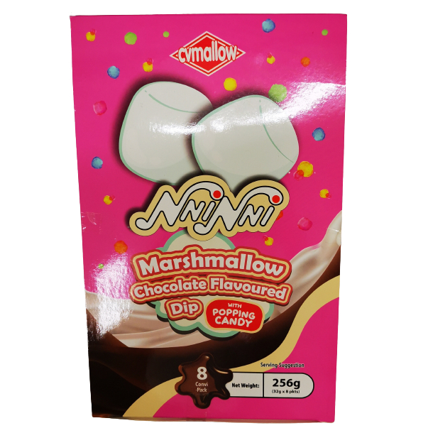 CVMALLOW NINI MARSHMALLOW CHOCOLATE FLAVOURED DIP WITH POPPING CANDY (8 ...