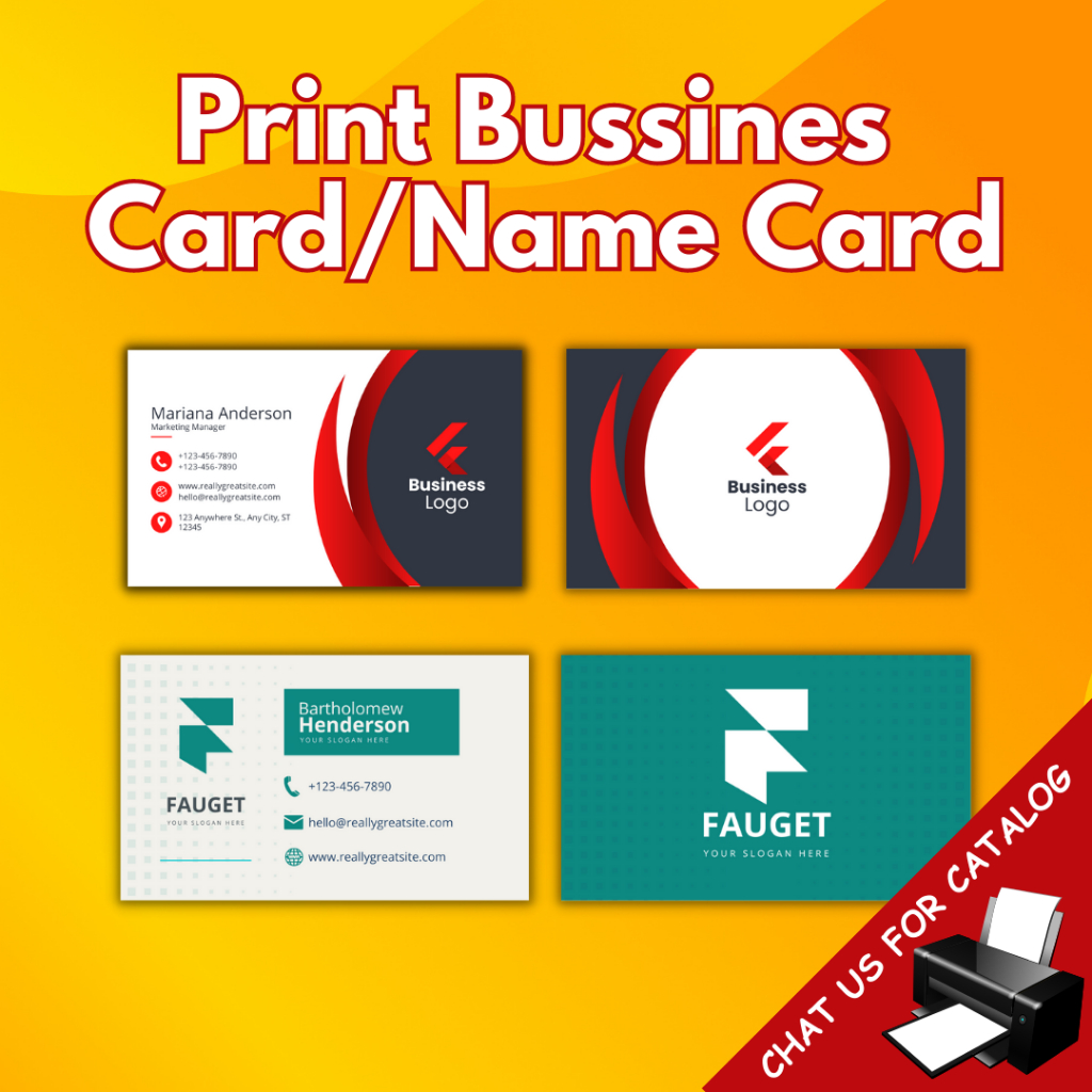 Siap dalam masa 1/2hari Business Card / Bisnes Kad / Name Card / Kad ...