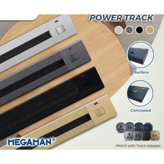 MEGAMAN Power Track Socket Reccesed/Surface 40CM 60CM 80CM with ...