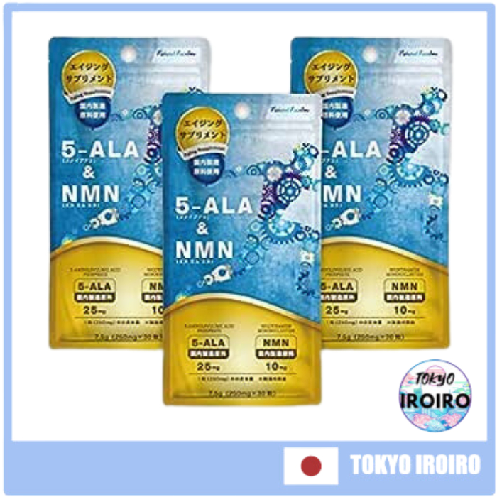 [Direct from Japan] 25mg of domestic 5ALA in 1 tablet "5-ALA & NMN 30 ...