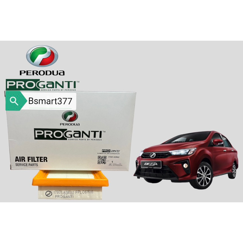 Perodua engine air filter bezza 1.3L all model 17801-63r02 pro ganti ...