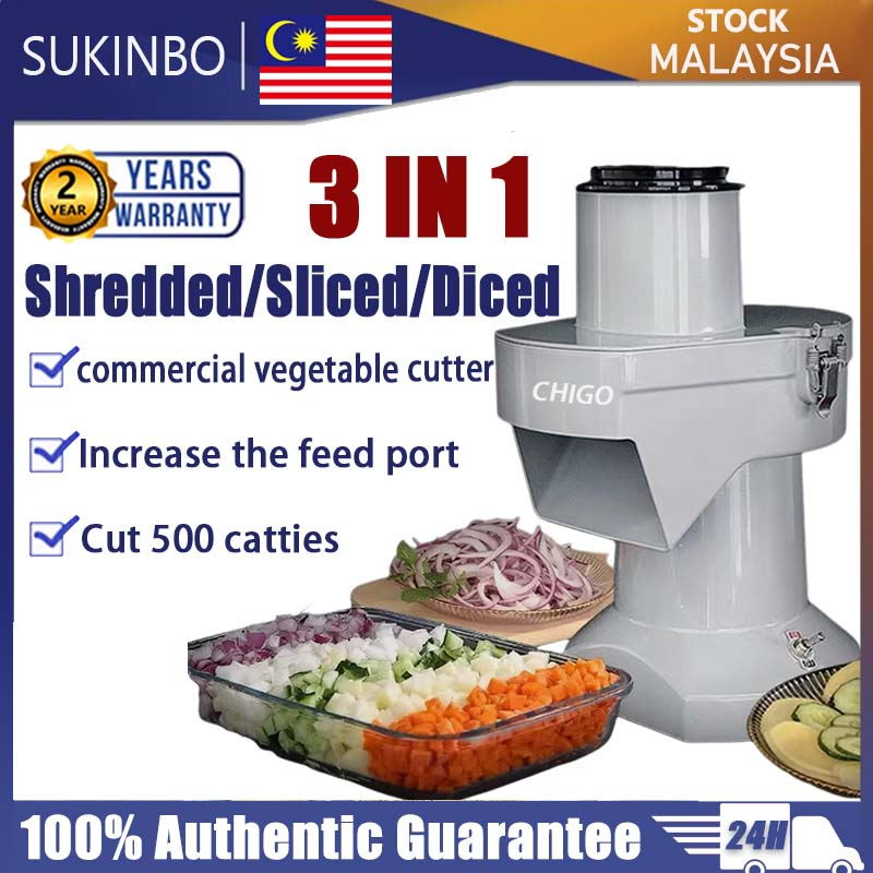 SUKINBO 3in1 Multifunction Commercial Vegetable Cutter Sliced Potato ...