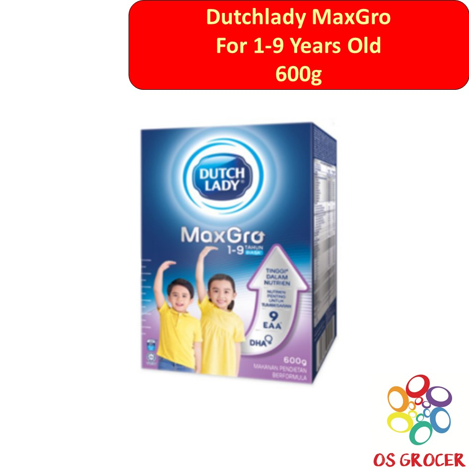 RM74.60 Dutch Lady MaxGro Original 1.2kg ( 600g x 2 Packs ) | Shopee ...