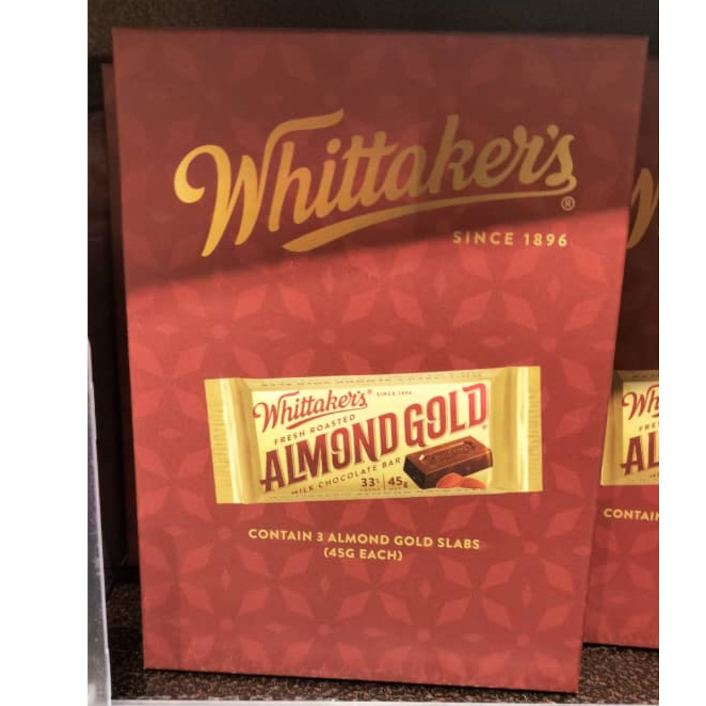 Whittakers 3 Almond Gold Slabs, Milk Chocolate Bar 45g Each, Combo Pack ...