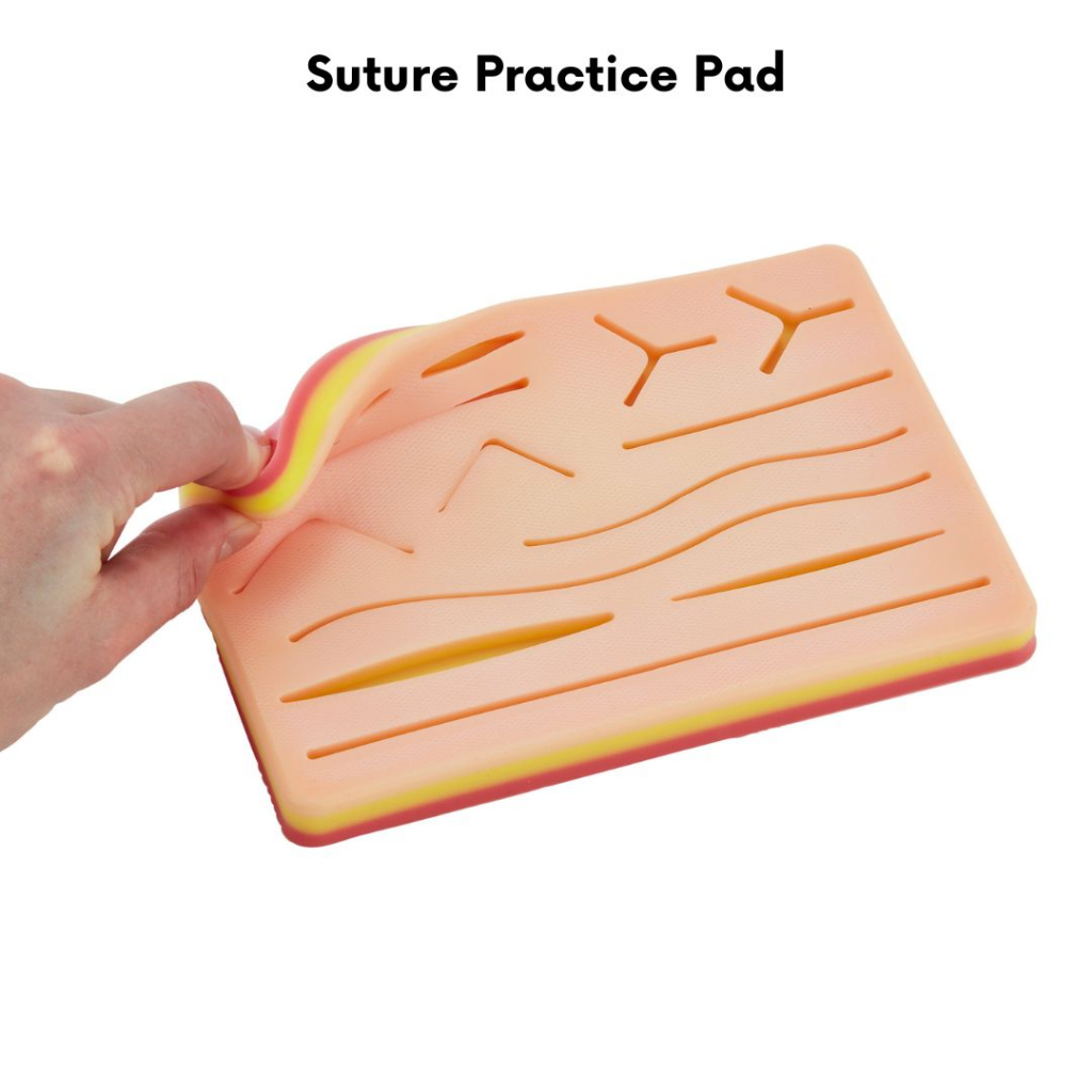 Surgical Training Skin Suture Practice Pad Suturing Pad With 14 Pre-Cut ...