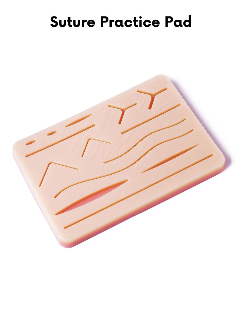 Surgical Training Skin Suture Practice Pad Suturing Pad With 14 Pre-Cut Wounds And 3 Mesh Layers ...