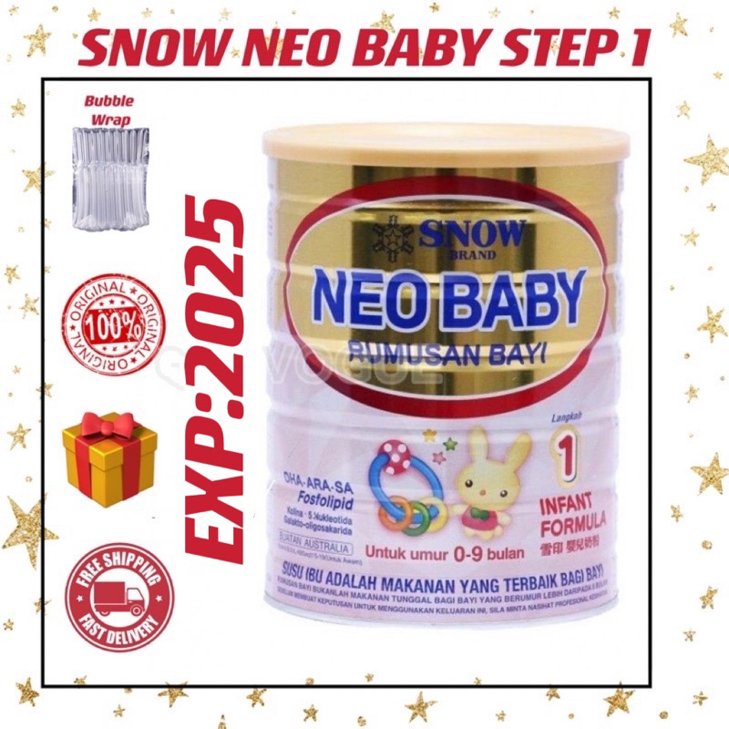 SNOW NEO BABY STEP 1 300G Free gift EXP 12/2025 | Shopee Malaysia
