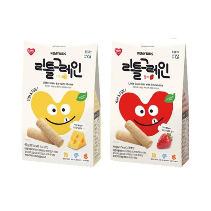 Kemy Kids Little Grain 12m+ (8 x 5g) | Cheese / Strawberry | Shopee ...