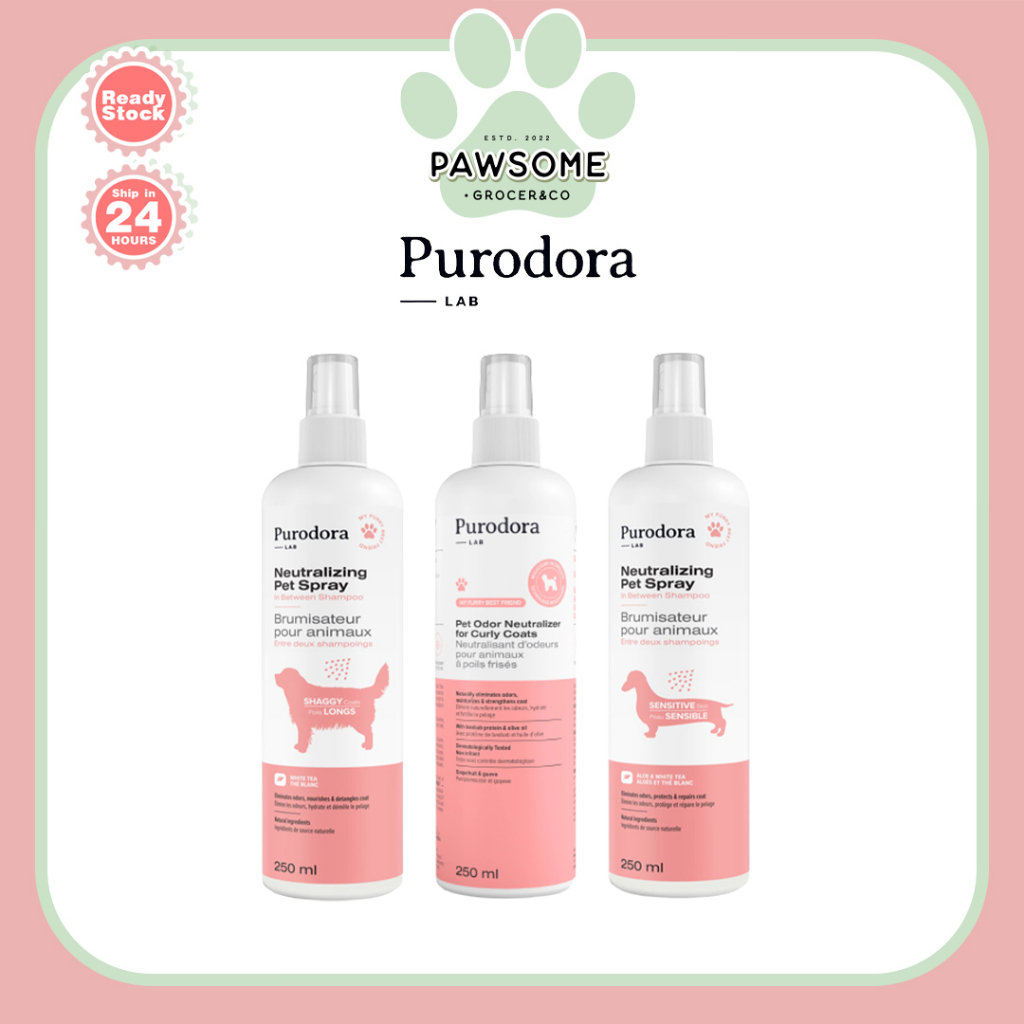 PURODORA LAB In Between Shampoo Neutralizing Pet Dog Spray For Curly ...