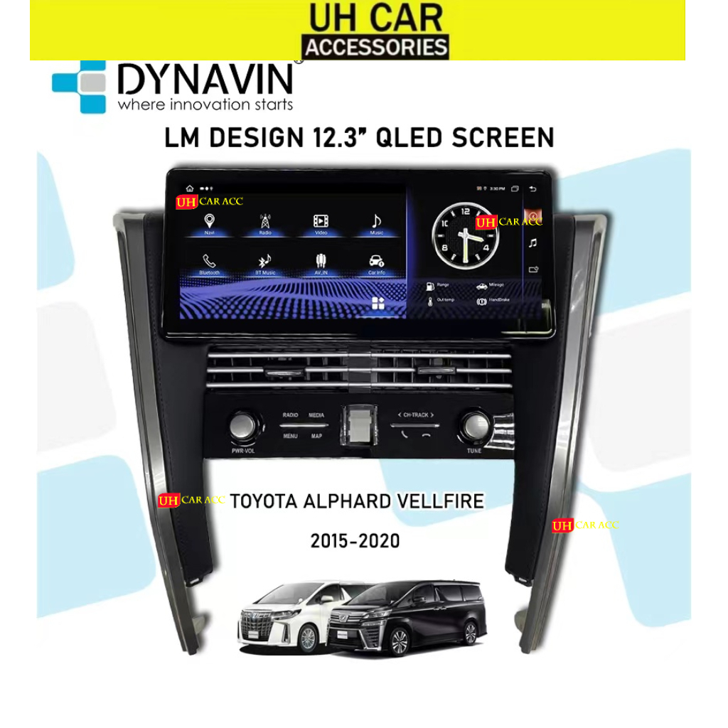 Dynavin Toyota Alphard Vellfire AGH30 Lexus LM Design OEM Android ...