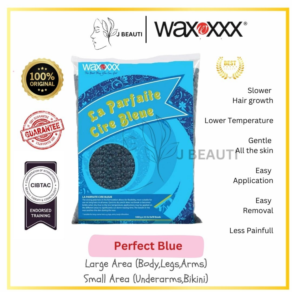WAX@XXX Perfect Blue (1kg) Body/Leg/Arms/Underarms/Bikini | 法国进口专业蜡豆除毛～身体各部位/脚/腋下/私密处/大面积 ...