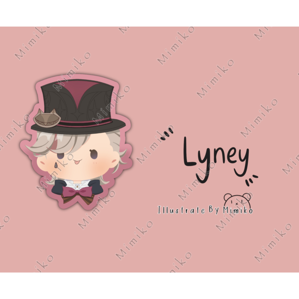 Genshin impact Sticker Fontaine Freminet Lyney Lynette Die Cut Sticker ...