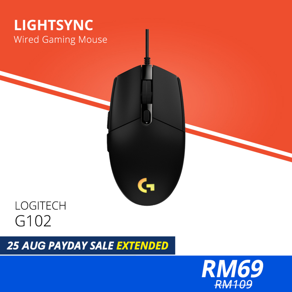 Logitech G102 2ND GEN LIGHTSYNC Gaming Mouse | Shopee Malaysia