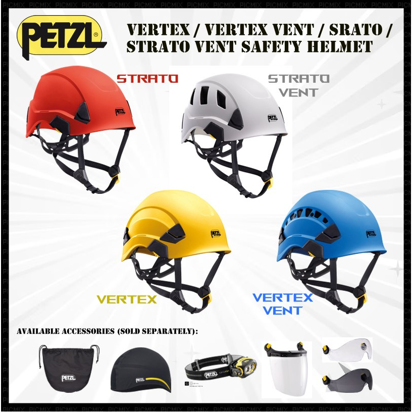 PETZL Vertex, Vertex Vent, Strato, Strato Vent Safety Helmet, Outdoor ...