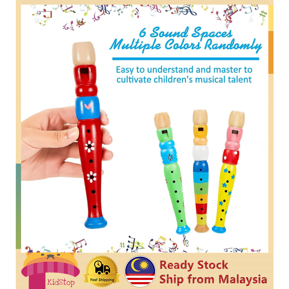 Wooden Flute Colorful Piccolo Wind Instrument Small Wooden Recorders ...