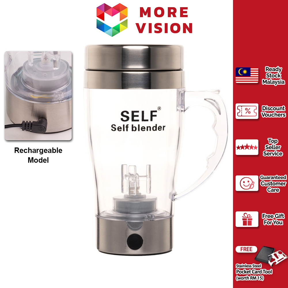 Auto Stirring Mug Portable Electric Stainless Steel Self Blender Shaker ...
