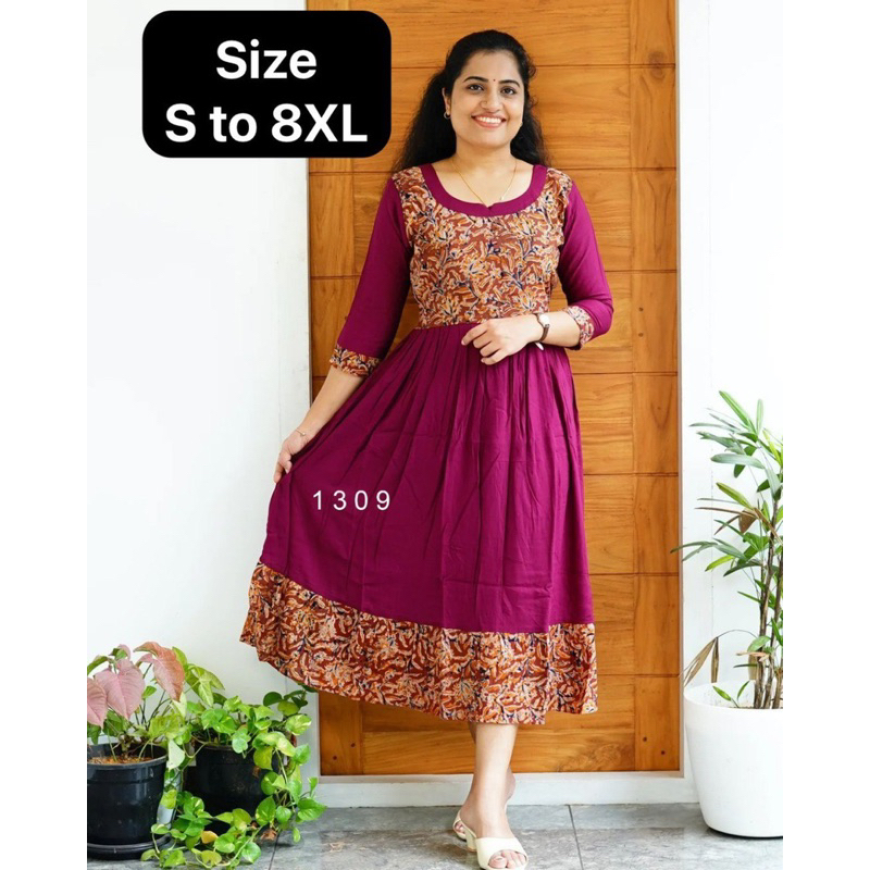 PLUS SIZE KALAMKARI KURTIS (s-8xl) | Shopee Malaysia
