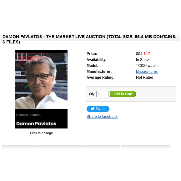 Damon Pavlatos - The Market Live Auction (Total size: 56.4 MB Contains ...