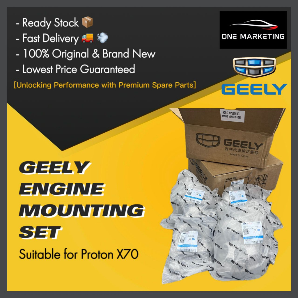 Original Geely Proton X70 Engine Mounting Set (1 Set 4 pcs) | Shopee ...