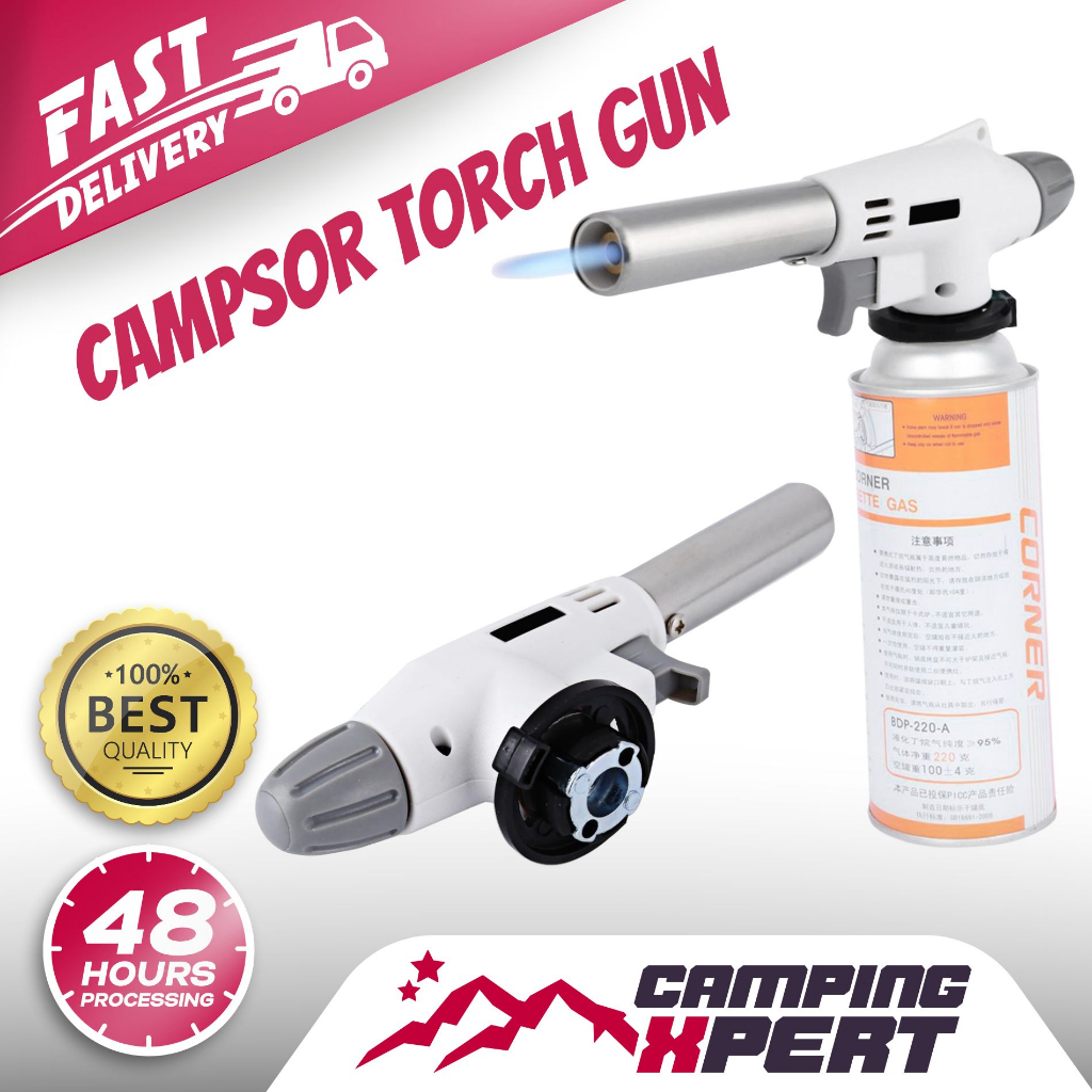 CAMPSOR Camping Gas Multipurpose Torch Butane Burner Welding Fire Maker ...
