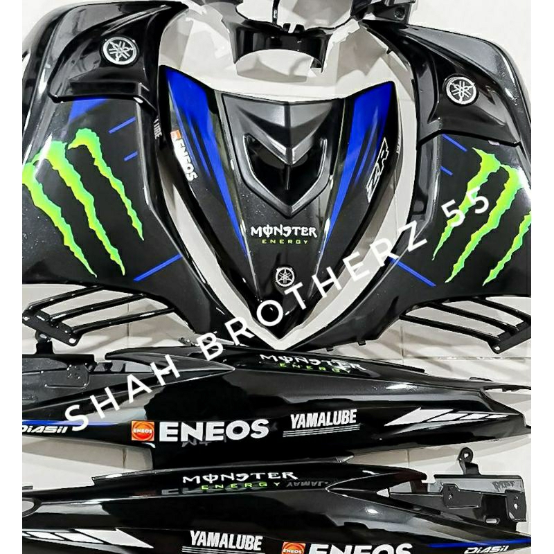 COVERSET 135LC V2/V3/V4/V5/V6/V7 BLACK MONSTER CUSTOM Y15 | Shopee Malaysia