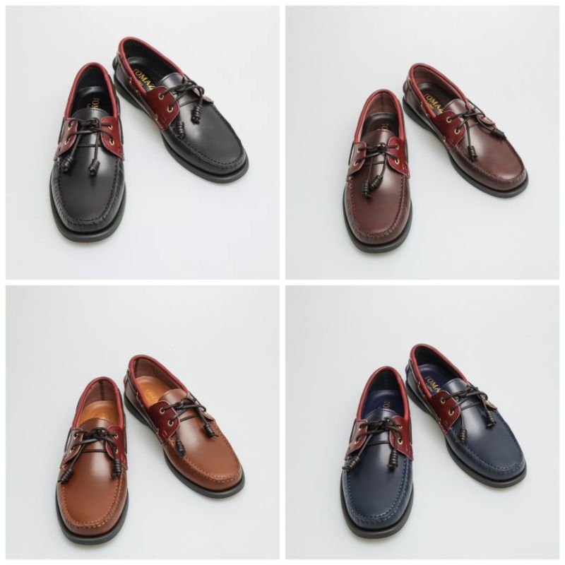 Tomaz C999B Men's Leather Boat Shoes / Kasut Bot C999B Tomaz | Shopee ...