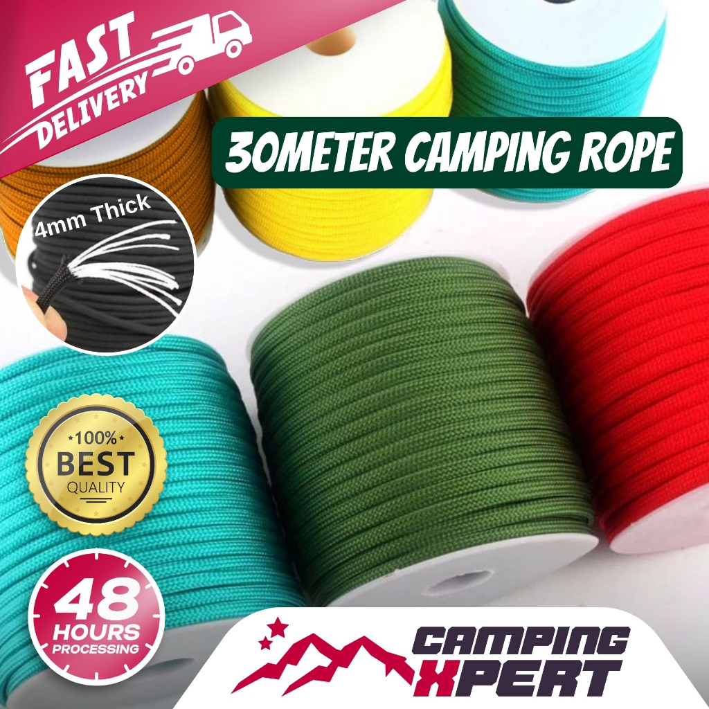 High Quality 30meter Camping Rope Tent Rope Nylon Rope 4mm Tent Rope ...
