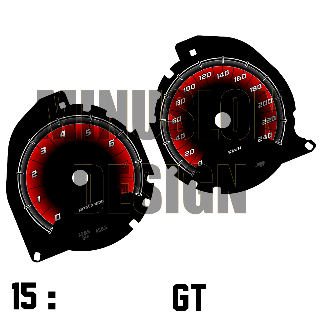 PAPAN METER CUSTOM INSPIRA & LANCER GTE (240KMH, RPM ON LEFT) | Shopee ...
