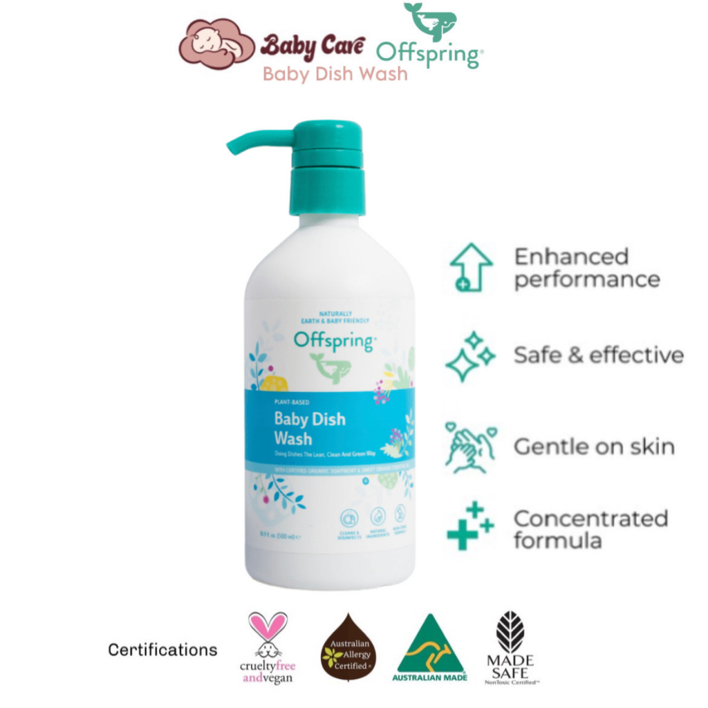 Offspring Premium Organic Baby Bottle & Utensil Cleanser (500ml ...